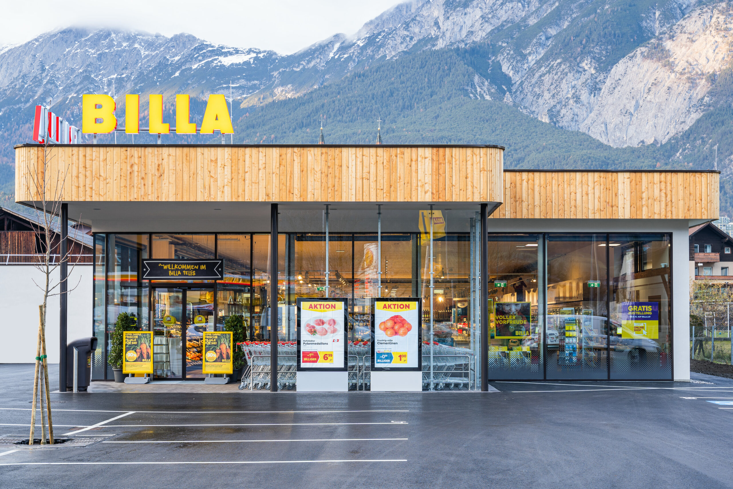 BILLA Supermarket - KIELSTEG Construction Elements